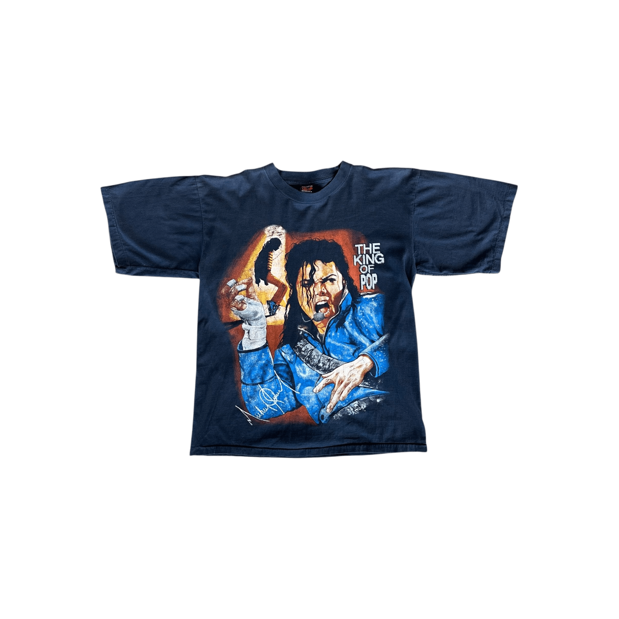 Vintage Black Michael Jackson The King of Pop Graphic T-Shirt – Morely ...